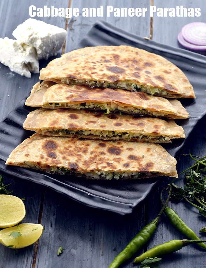paneer paratha recipe | punjabi paneer paratha | how to make paneer ...