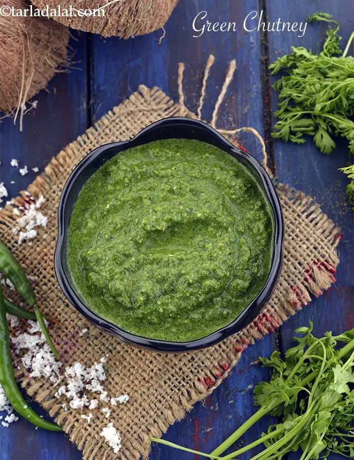 green chutney | hara chutney | coriander and mint chutney | Indian ...